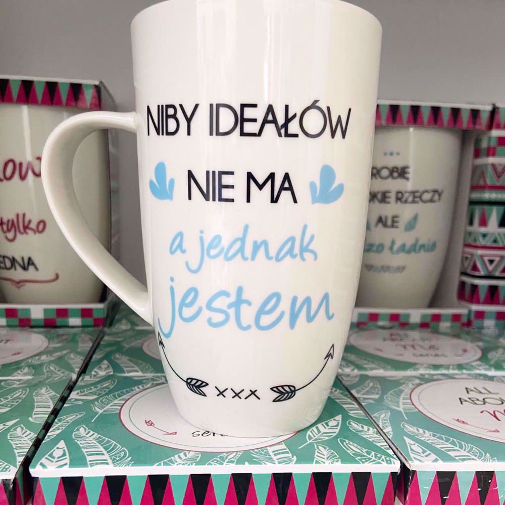 Kubek Niby Nie Ma Ideałów - GodsToys.pl